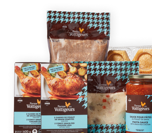 Poulet du Québec de qualité depuis 1958 | Ferme des Voltigeurs